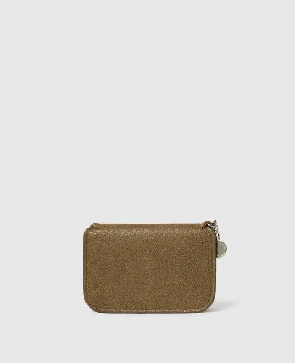 Stella McCartney Falabella Small Flap Wallet - Olive