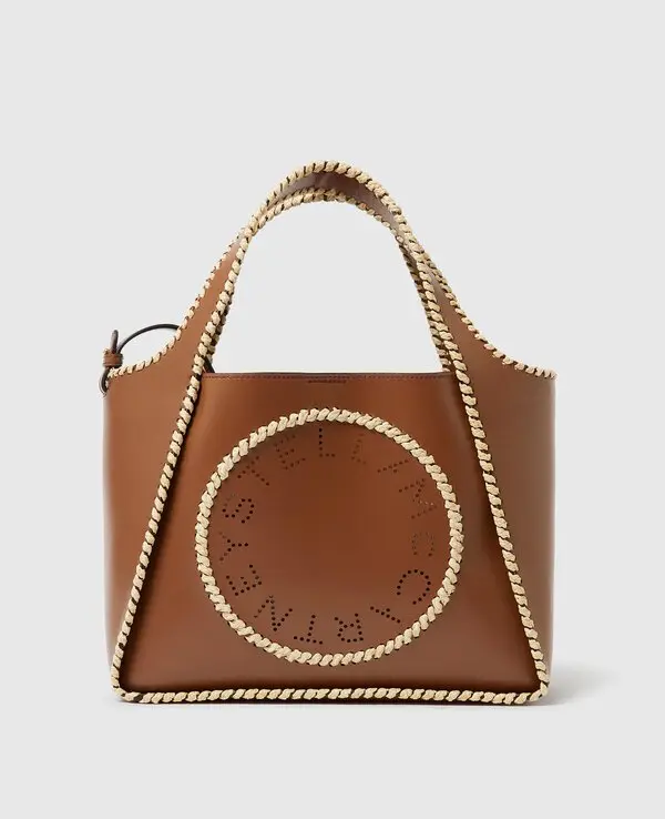 Stella McCartney Logo Crossbody Tote Bag - Tan
