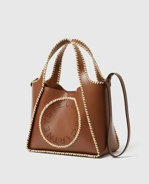 Stella McCartney Logo Crossbody Tote Bag - Tan