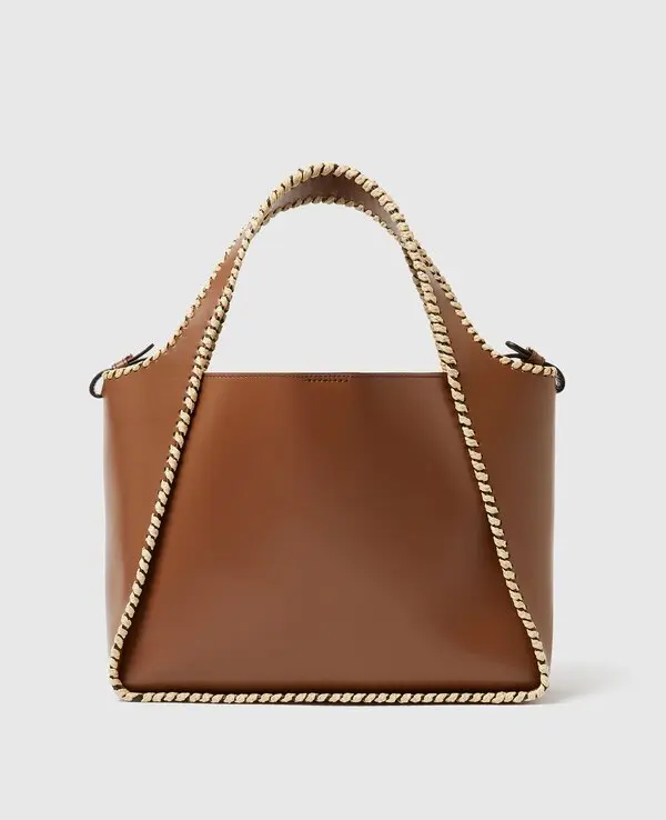 Stella McCartney Logo Crossbody Tote Bag - Tan
