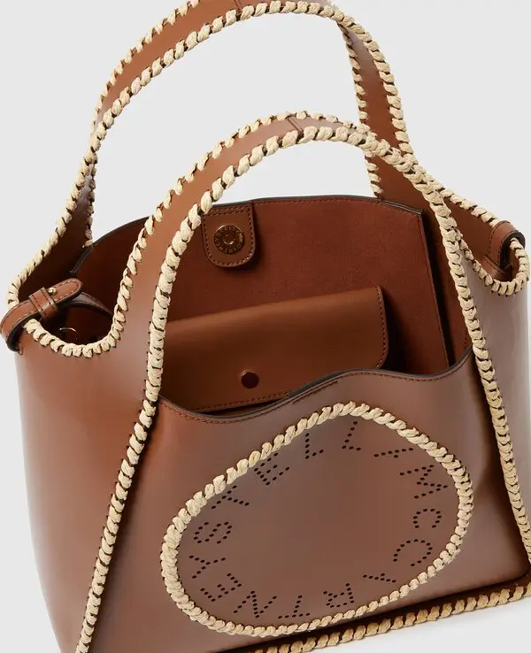 Stella McCartney Logo Crossbody Tote Bag - Tan