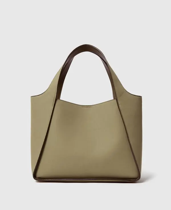 Stella McCartney Logo Perforated Tote Bag - Tan