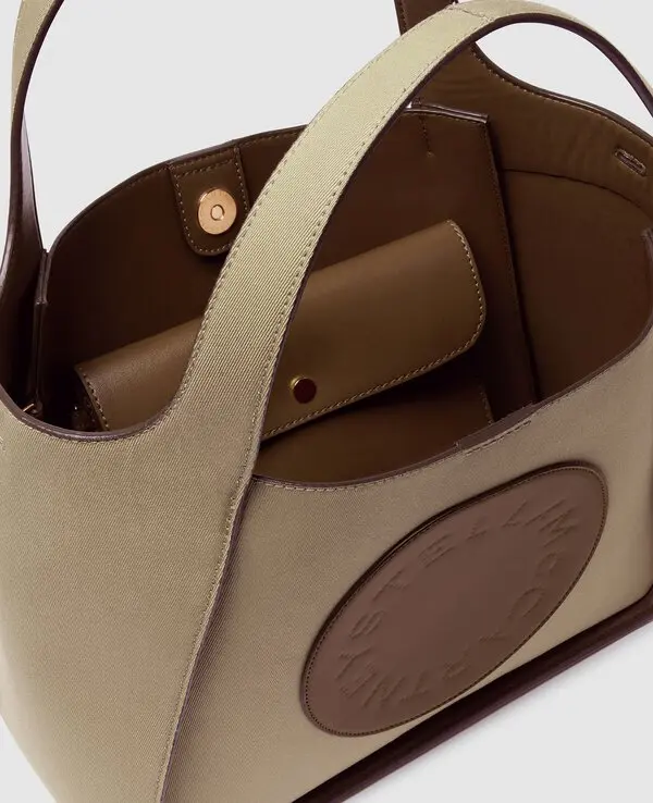 Stella McCartney Logo Perforated Tote Bag - Tan