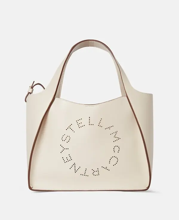 Stella McCartney Logo Crossbody Tote Bag - White