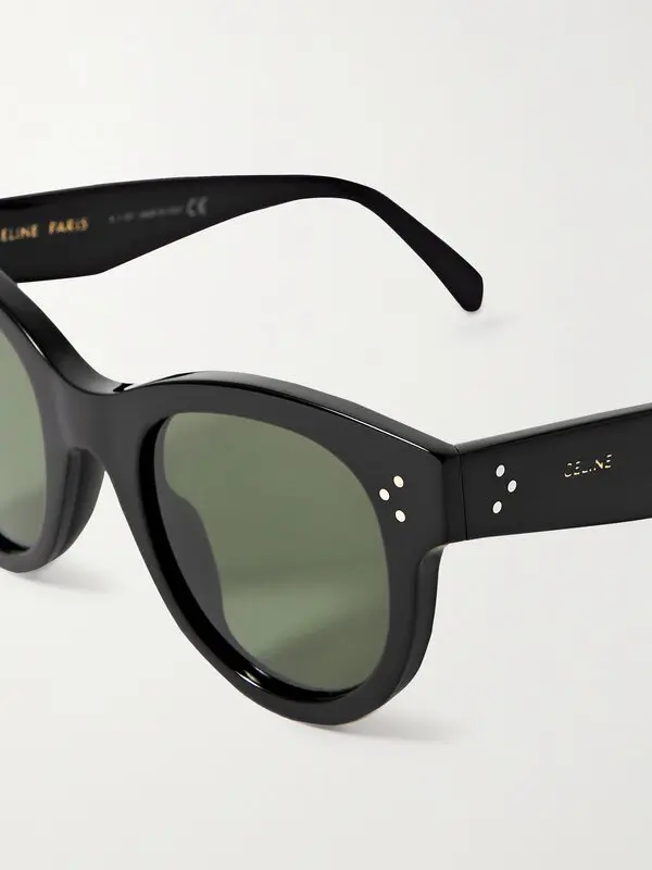 Celine Round-frame Sunglasses - Black