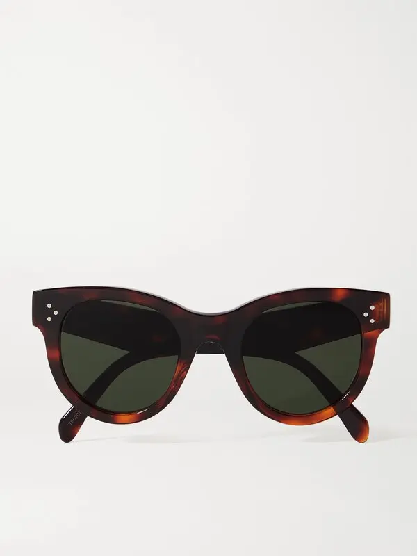Celine Round-frame Sunglasses - Tortoiseshell