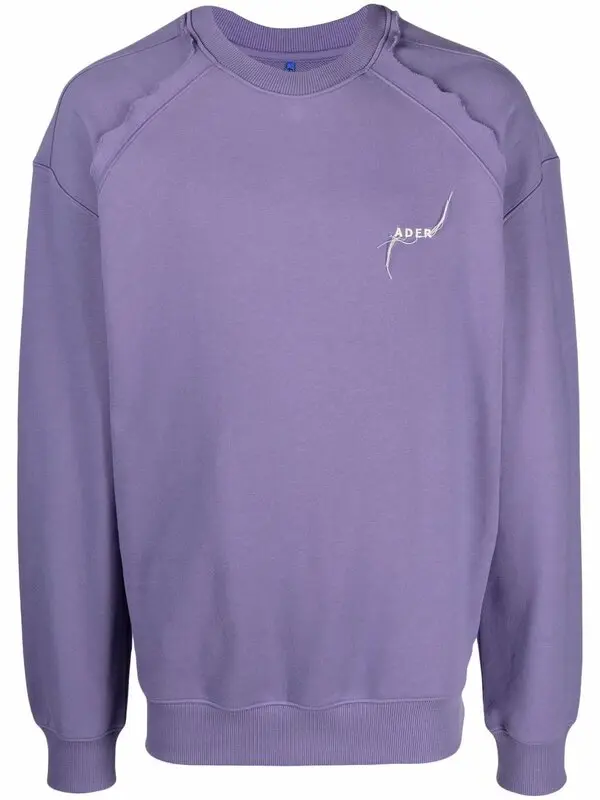 ADER ERROR Embroidered Logo Cotton Sweatshirt