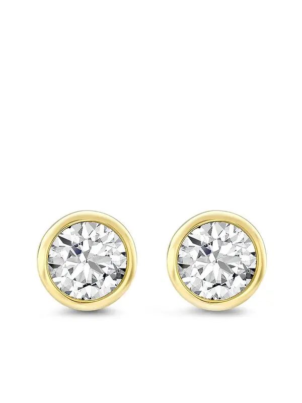 PRAGNELL 18kt Yellow Diamond Stud Earrings - Gold