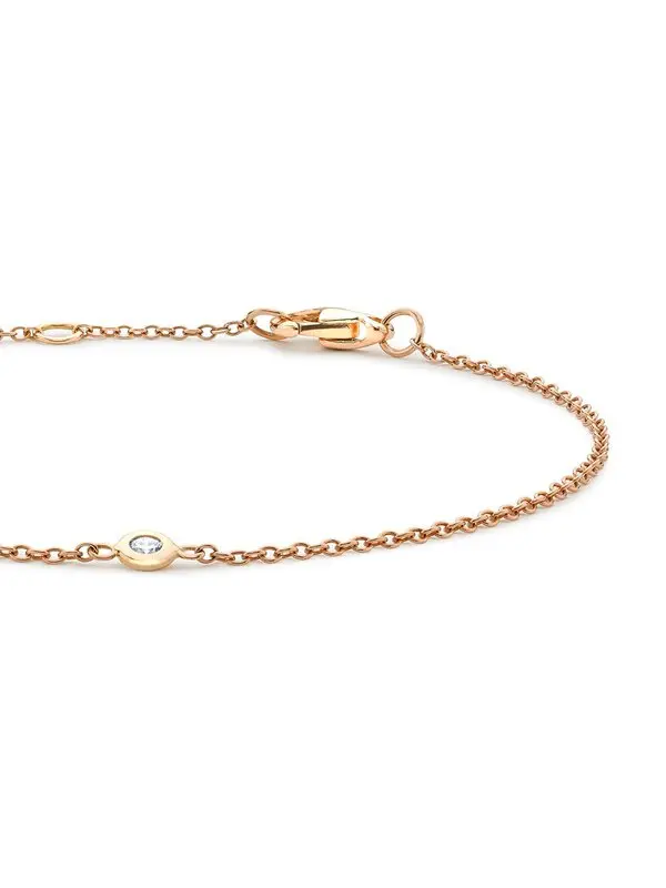 PRAGNELL 18kt Rose Gold Diamond Bracelet - Pink