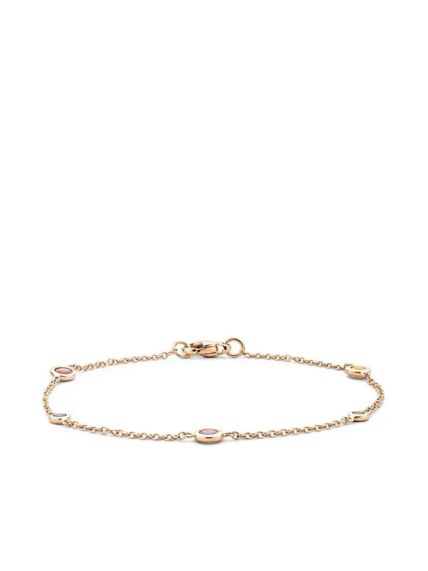 PRAGNELL 18kt Rose Gold Sapphire And Diamond Bracelet - Pink