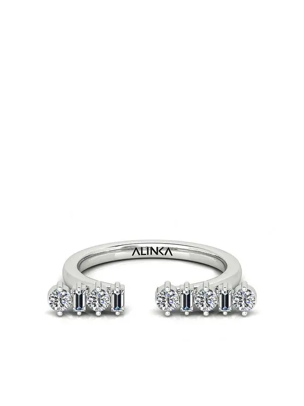 ALINKA 18kt White Gold Amalfi Diamond Ring - Silver