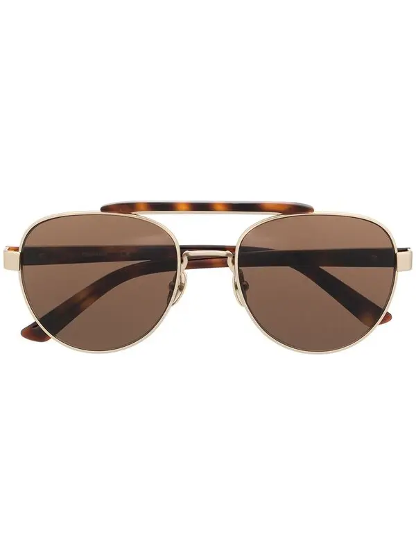 Calvin Klein Ck19306 Round-frame Sunglasses - Brown