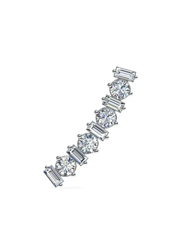 ALINKA 18kt White Gold Amalfi Diamond Left Ear Cuff - Silver