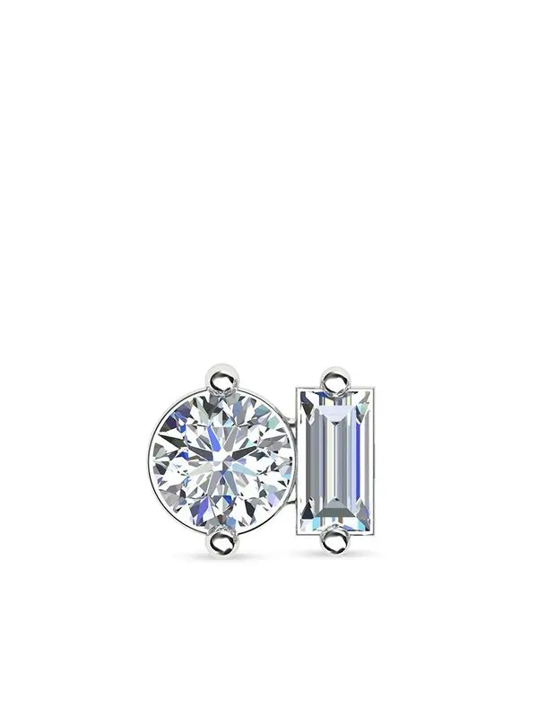 ALINKA 18kt White Gold Amalfi Diamond Stud Earring - Silver