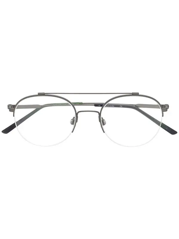 Calvin Klein Round Frame Eyeglasses - Grey