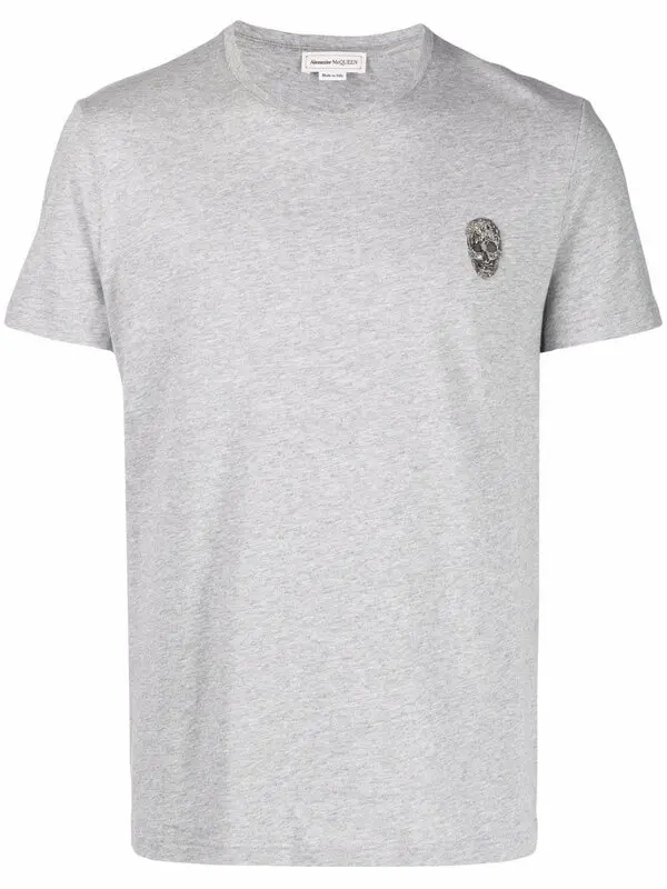 Alexander McQueen Skull Patch Cotton T-shirt