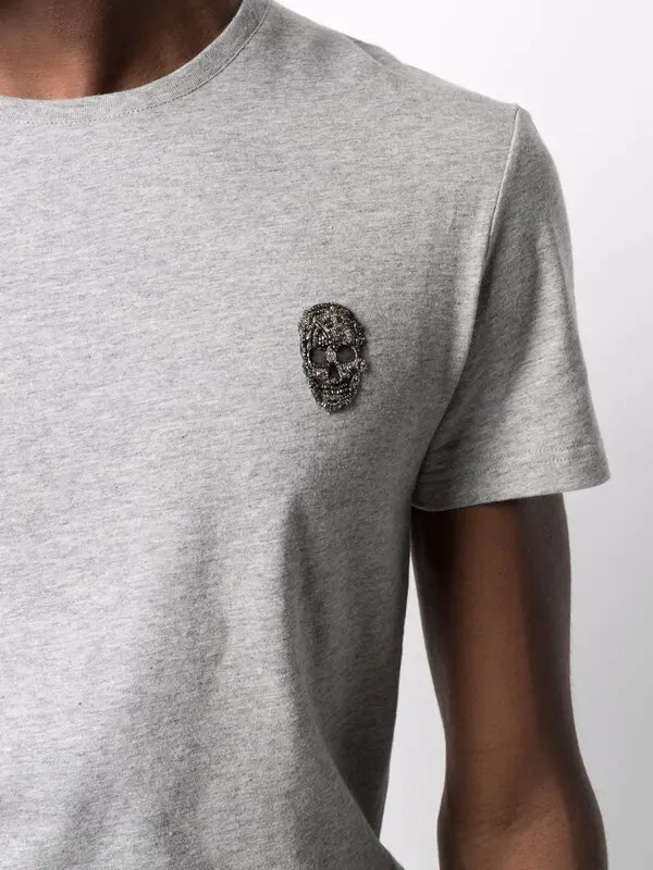 Alexander McQueen Skull Patch Cotton T-shirt