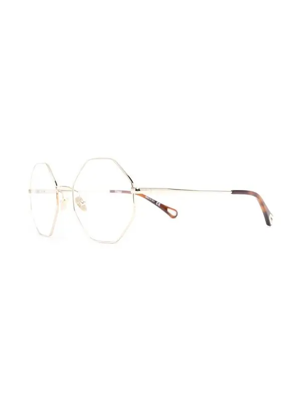 Chloé Hexagonal Frame Eyeglasses