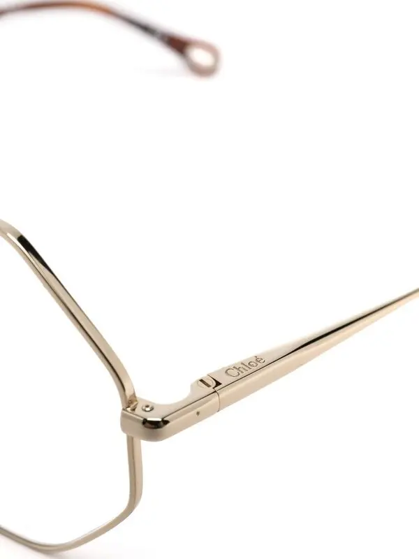 Chloé Hexagonal Frame Eyeglasses