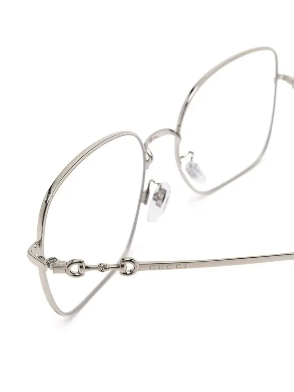 Gucci Horsebit Square-frame Eyeglasses