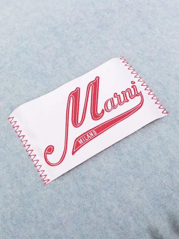 Marni Logo-appliqué Alpaca Scarf