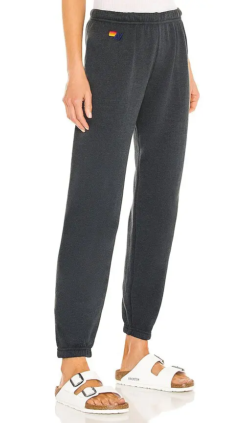 Aviator Nation 5 Stripe Sweatpant - Charcoal