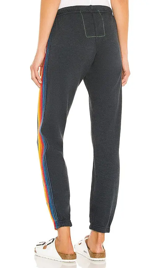 Aviator Nation 5 Stripe Sweatpant - Charcoal