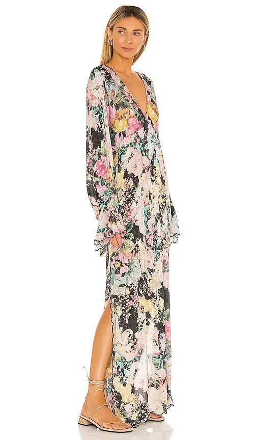 Hemant & Nandita Teien Caftan - Black