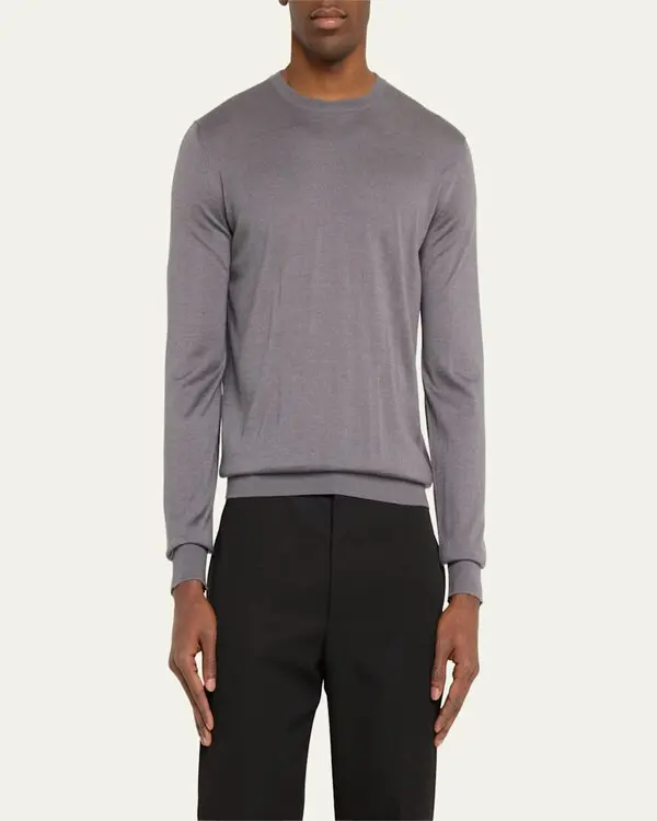 Charvet Solid Crewneck Sweater