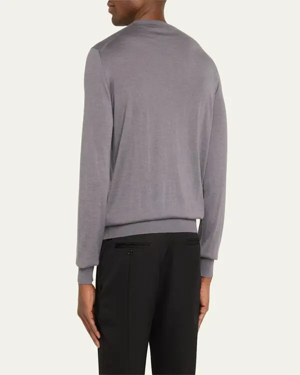 Charvet Solid Crewneck Sweater
