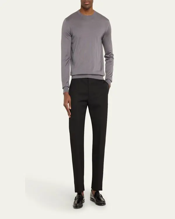 Charvet Solid Crewneck Sweater