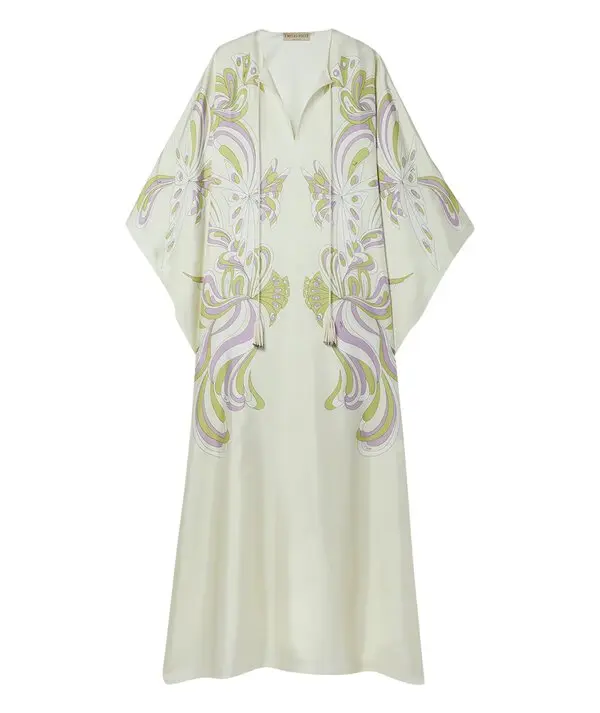 Emilio Pucci Net Sustain Printed Silk-twill Kaftan
