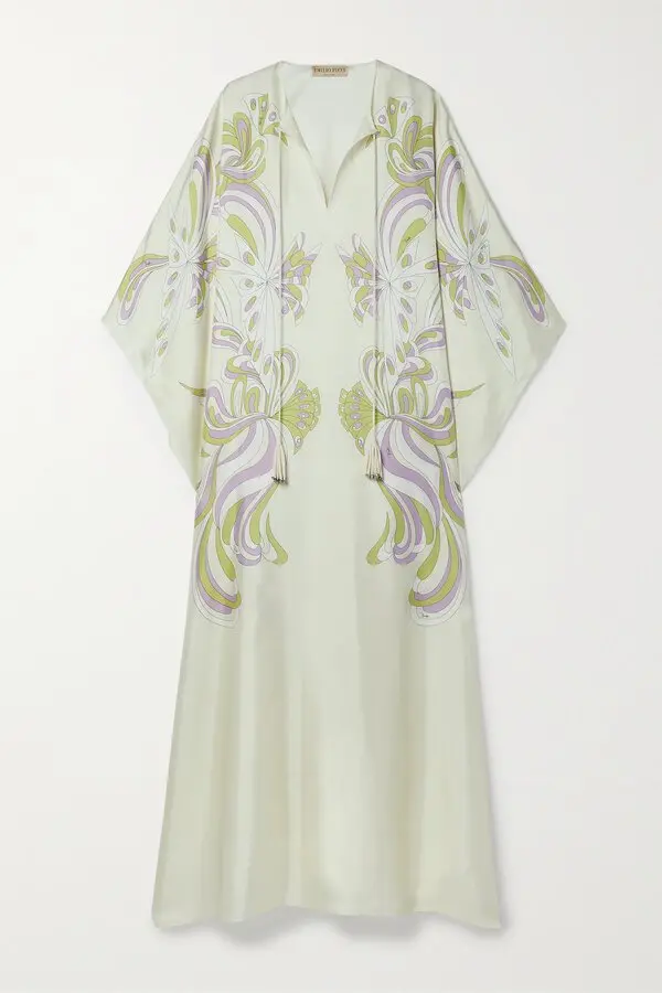 Emilio Pucci Net Sustain Printed Silk-twill Kaftan