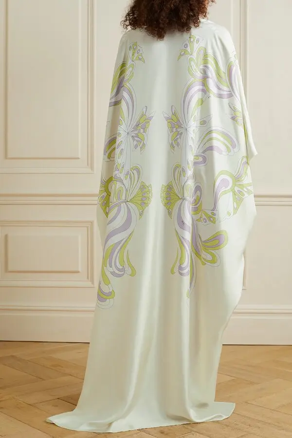 Emilio Pucci Net Sustain Printed Silk-twill Kaftan