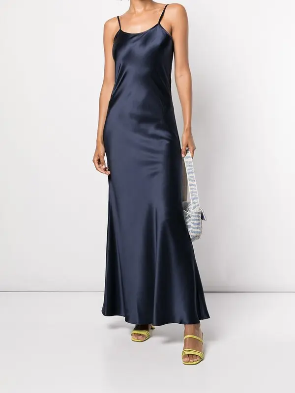 blue long slip dress Navy A-Line Slip Maxi Dress & Reviews - Navy - Dresses main image 1