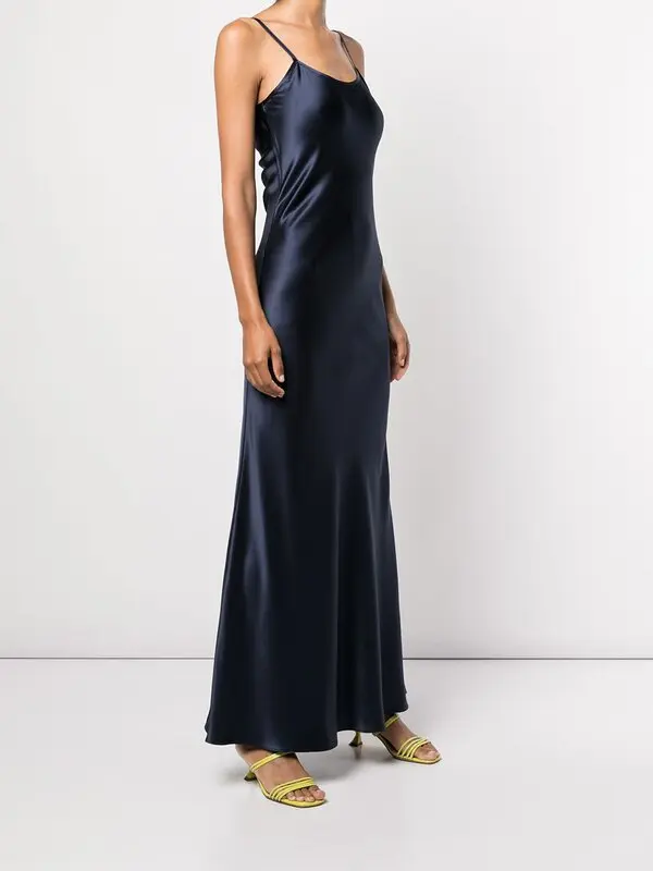 Voz Long Slip Dress - Blue