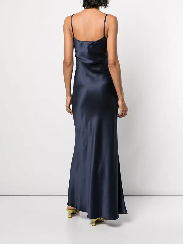 Voz Long Slip Dress - Blue