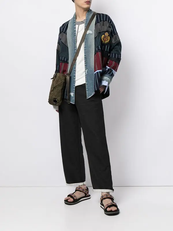 GREG LAUREN Patchwork Long-sleeved Jacket