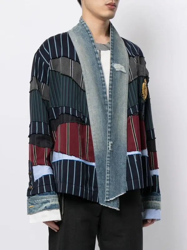 GREG LAUREN Patchwork Long-sleeved Jacket