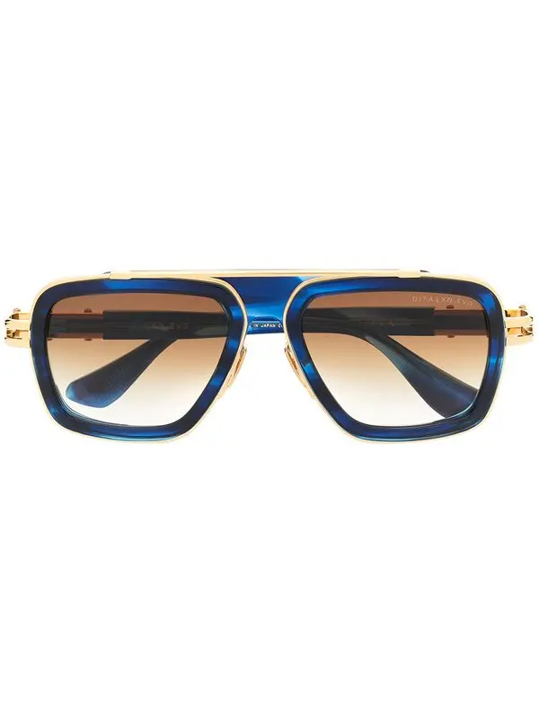 Dita Lxn-evo Pilot-frame Sunglasses - Blue