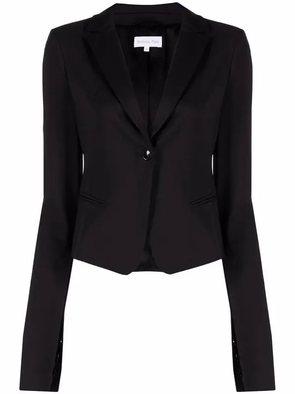 Patrizia Pepe Single-breasted Blazer With Slit Sleeves