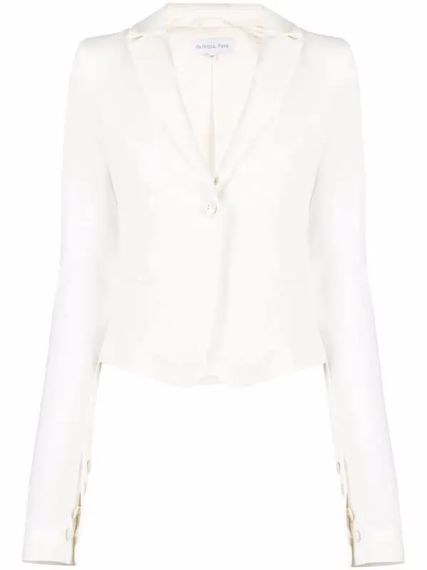 Patrizia Pepe Single-breasted Blazer - White