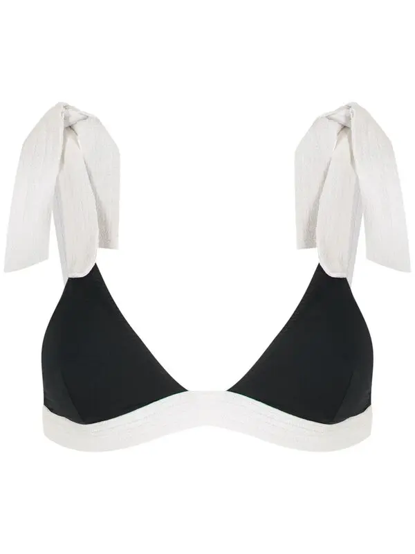 CLUBE BOSSA Loretta Two-tone Bikini Top - Black