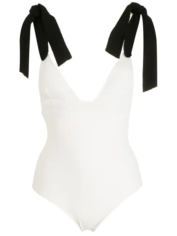 CLUBE BOSSA Contessa Two-tone Swimsuit - White