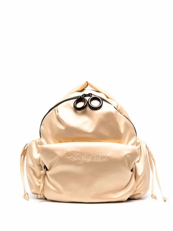 See by Chloé Embroidered Satin Backpack See by Chloé Embroidered Satin Backpack | eBay main image 4