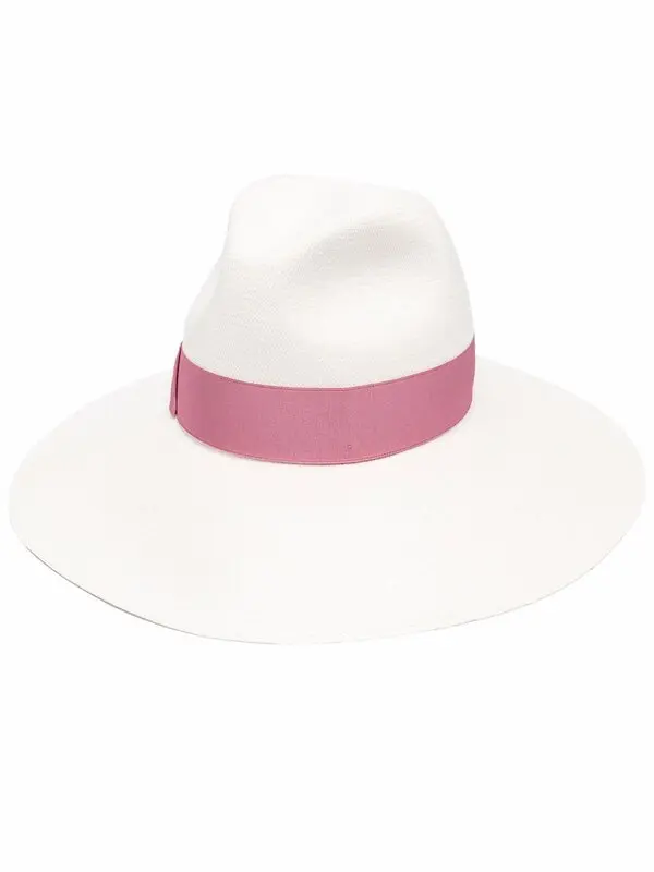 Borsalino Sophie Panama Wide-brim Hat - Neutrals