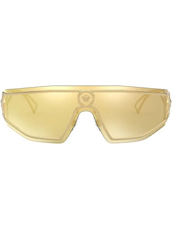 Versace V-powerful Shield Sunglasses - Gold