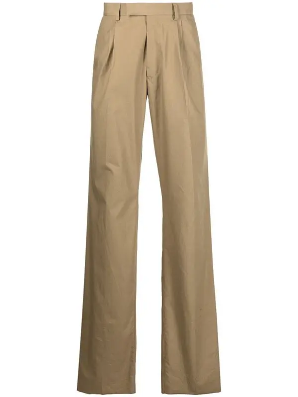Amiri Box-pleat Straight-leg Trousers