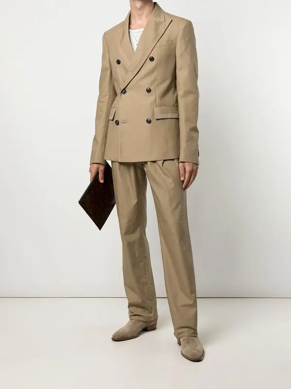 Amiri Box-pleat Straight-leg Trousers