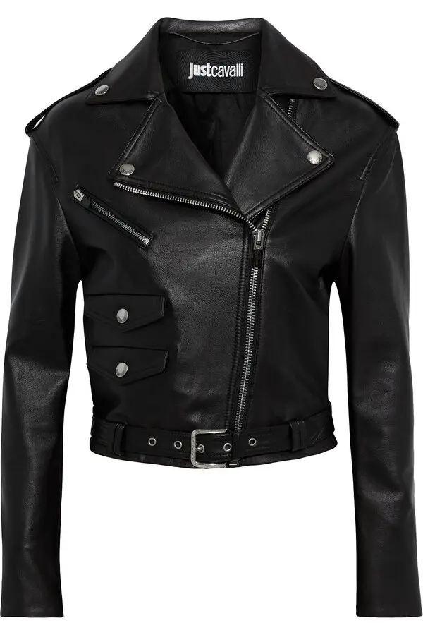 Roberto Cavalli Leather Biker Jacket